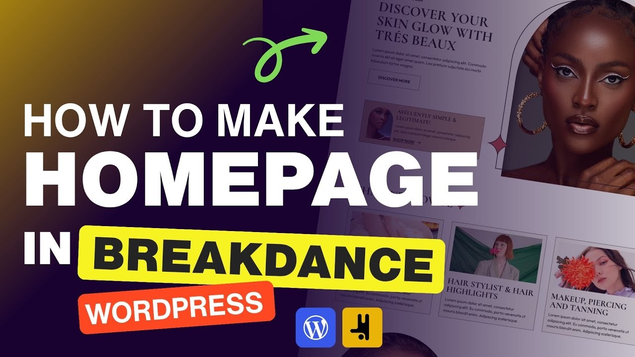 How to Create Homepage in WordPress using the Breakdance Builder (Ep 04) Breakdance wordpress ...