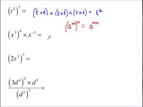 Higher GCSE Maths Laws of indices 2 - YouTube