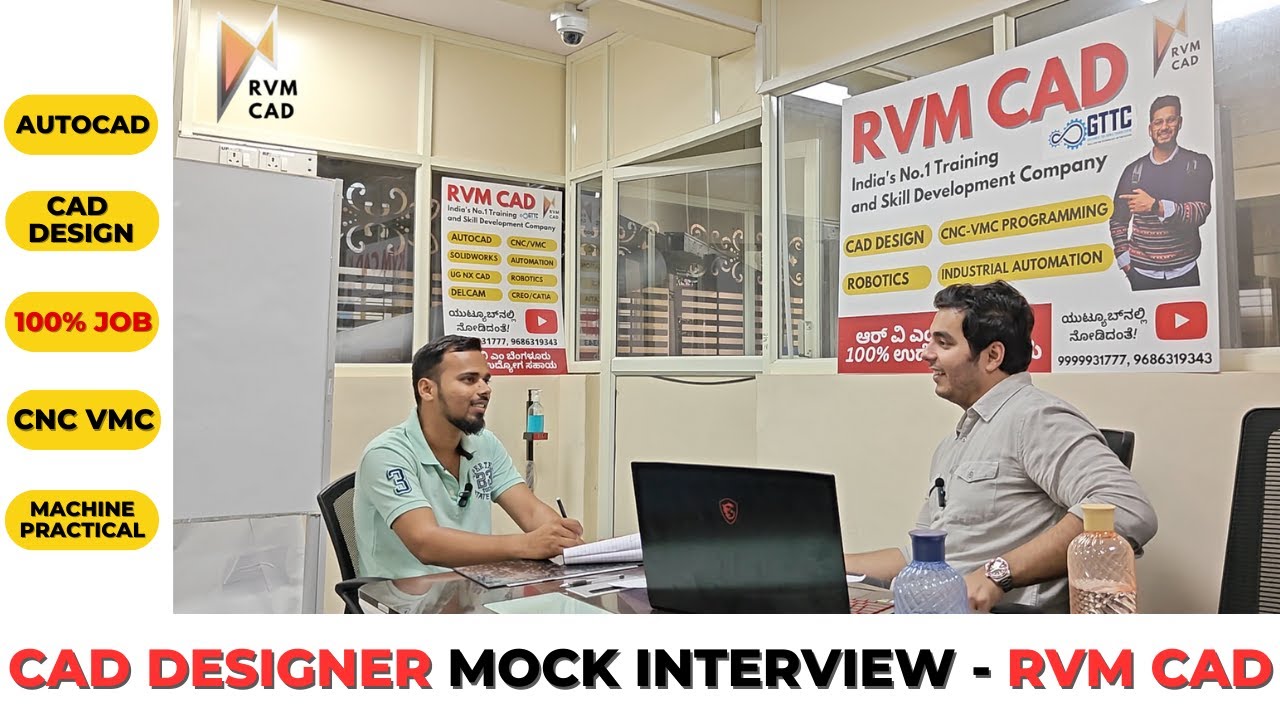 Student from Karnataka gives CAD Design Mock Interview | RVM CAD ...