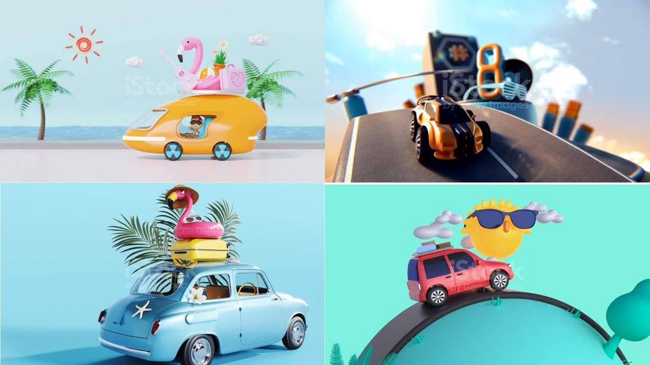 Revving Reality: Stunning 3D Car Animation in Motion | - YouTube