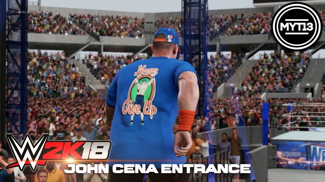 WWE 2K18 - John Cena WrestleMania - Full Entrance - YouTube