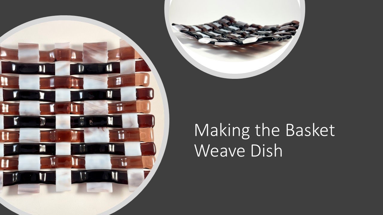 Fused Glass Project - Glass Fusing with a Basket Weave Technique - YouTube