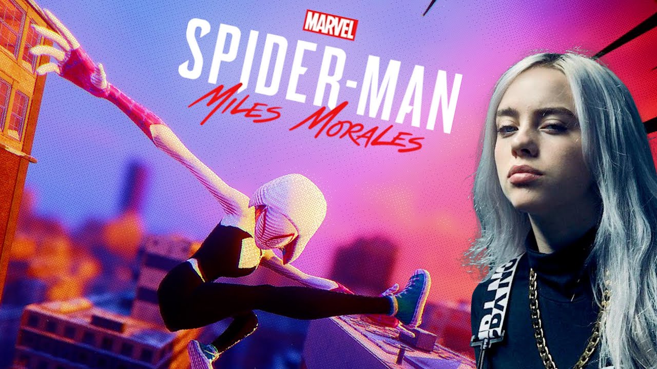 BILLIE EILISH - LOVELY Web Swinging to Music w/ Gwen Stacy🎵 (Spider-Man ...