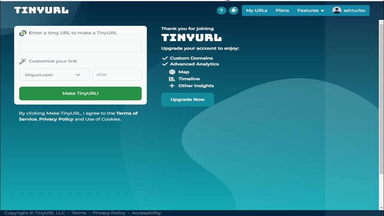 CRIANDO A CONTA NO TinyURL e Pegando o token da api - YouTube