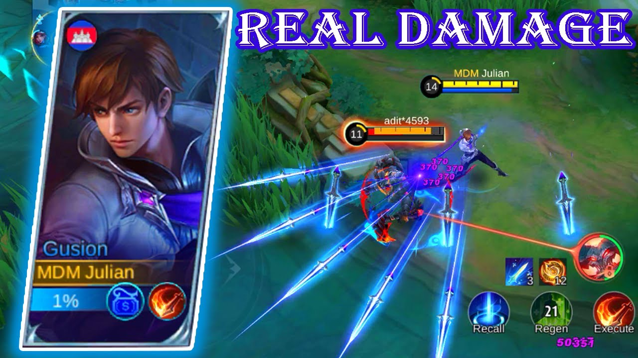 NEW GUSION REVAMPED REAL DAMAGE IS HERE MOBILE LEGEND - YouTube