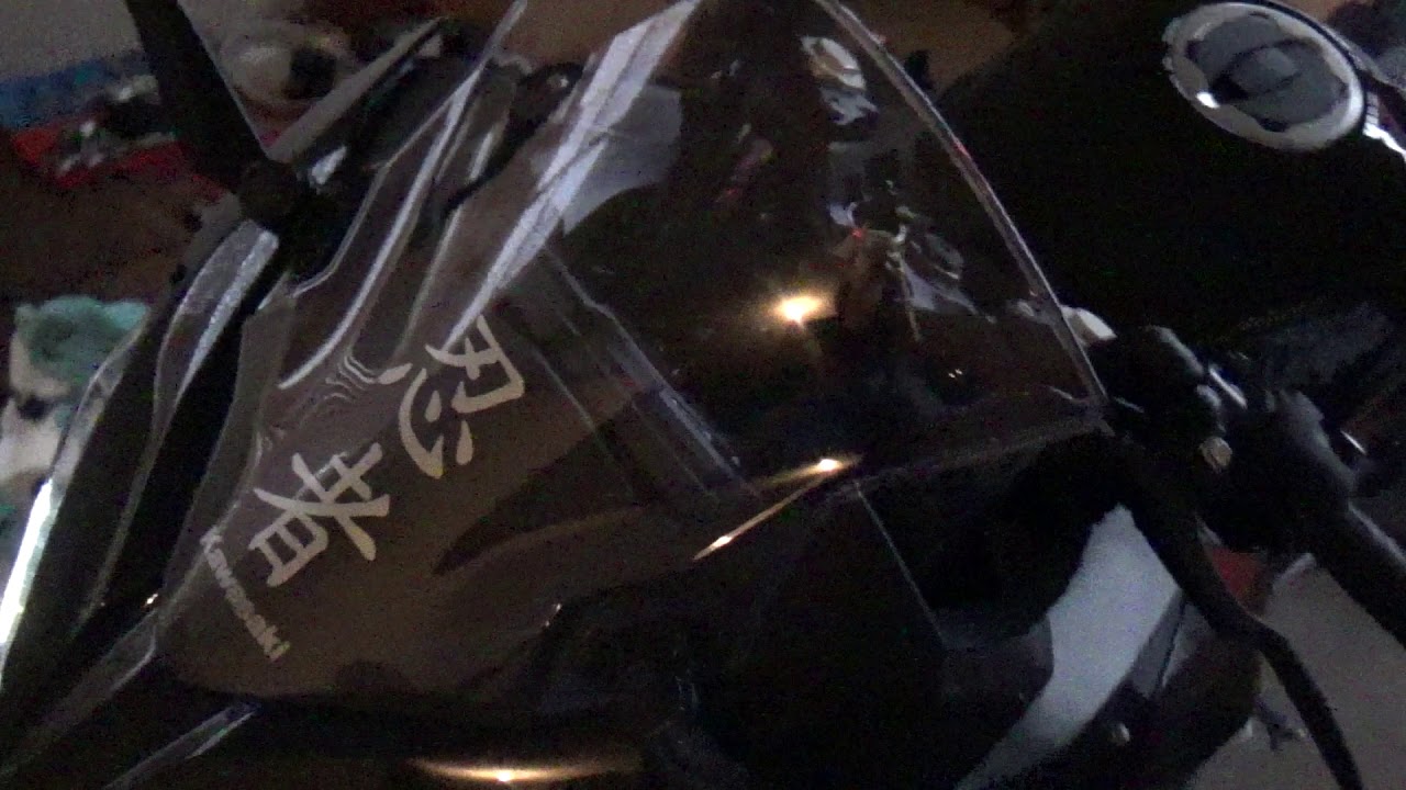 2018 Kawasaki Ninja 400 LED vs OEM front turn signal comparison - YouTube