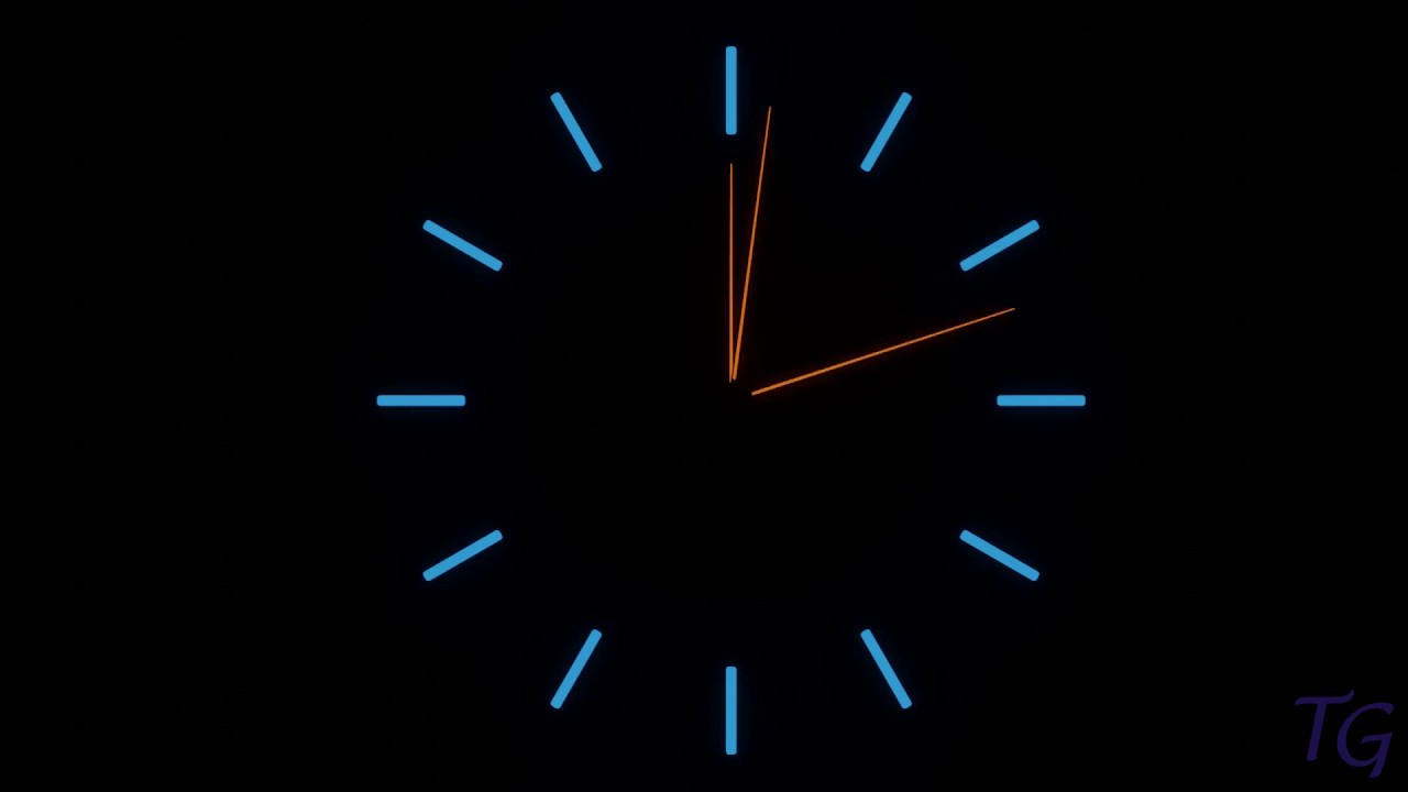 Animated Analog Clock Youtube
