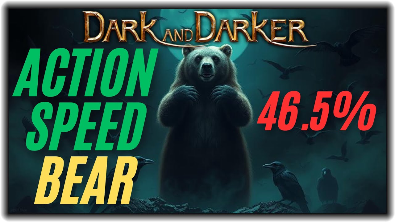 46 5% Action Speed Bear Build. Druid Solo PVP. Dark and Darker - YouTube