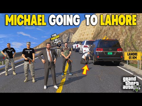 MICHAEL IS GOING TO LAHORE URGENTLY FOR A BUSINESS MEETING | GTA 5 PAKISTAN