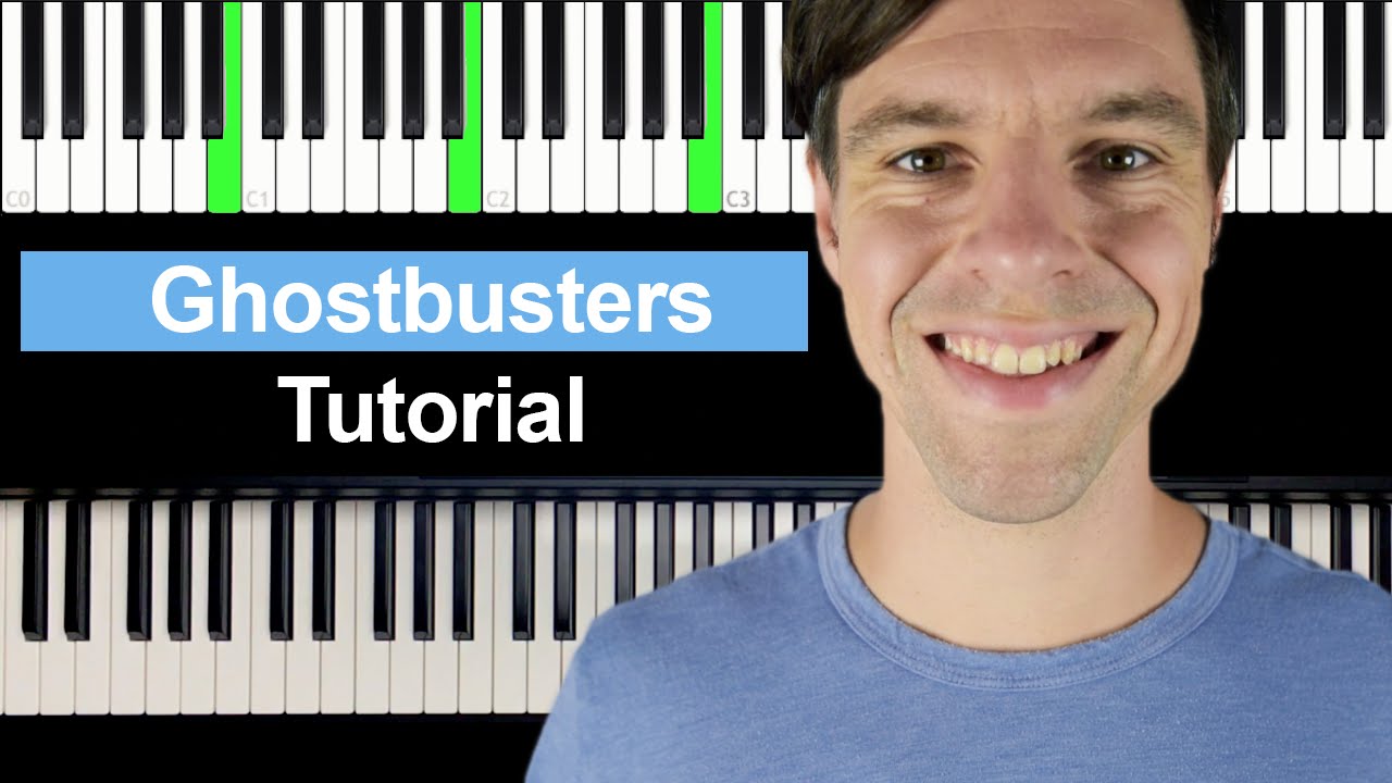 Ghostbusters Theme - Piano Tutorial - 15 min - YouTube