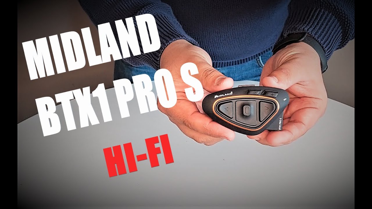 Interfono Midland BTX1 PRO S HI FI - YouTube