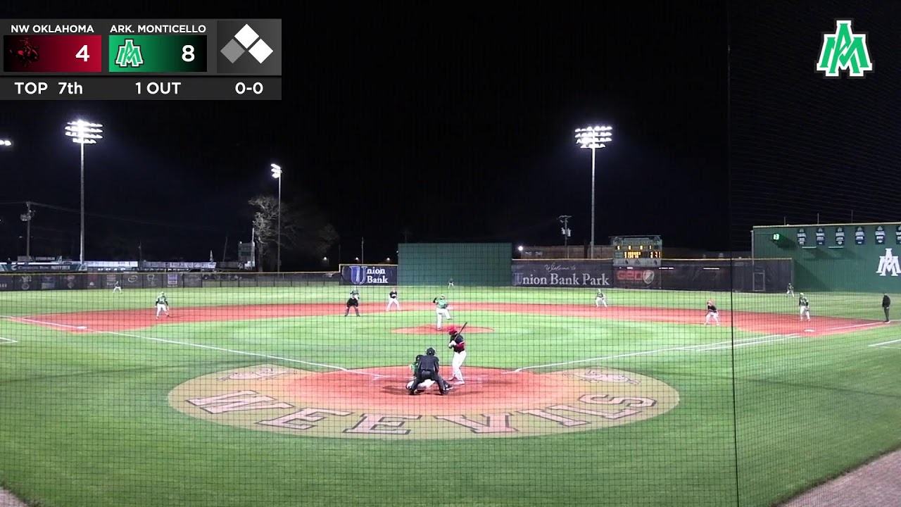 UAM Baseball vs Northwestern Oklahoma State University (Game 2) - YouTube