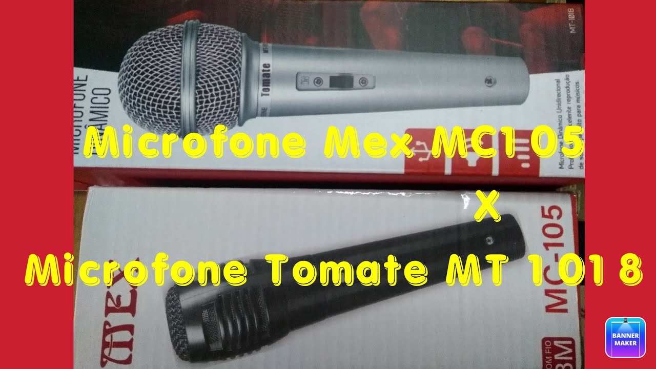 Review Microfone Mex MC105 X Microfone Tomate MT1018 - YouTube