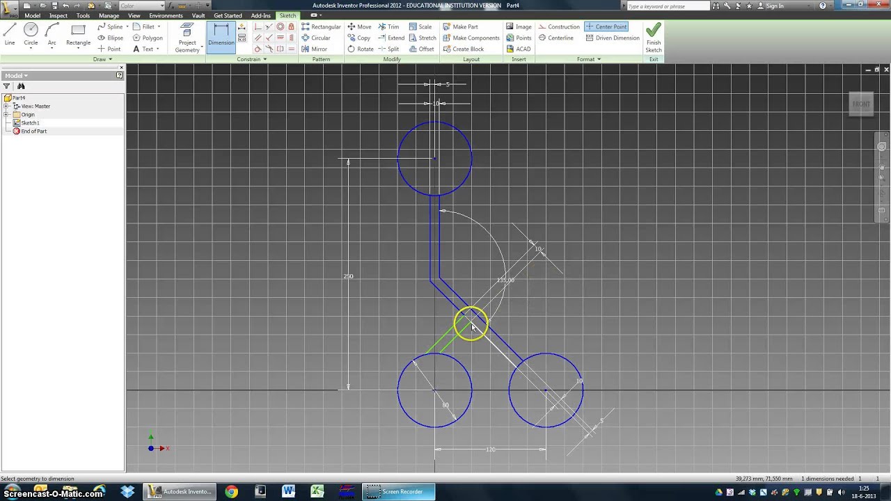 CAD - Beginner 1 - Sketching 03 - YouTube