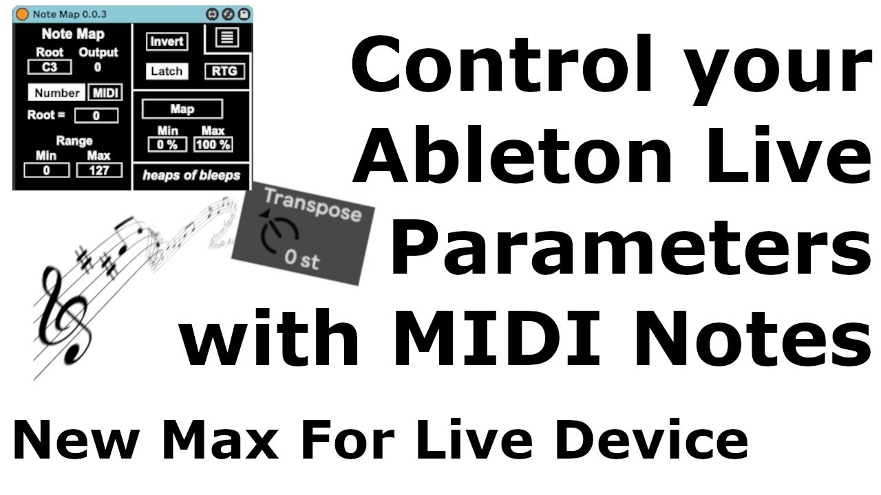 Modulate ANY Parameter with MIDI Notes *In Tune*: Note Map Max for Live ...