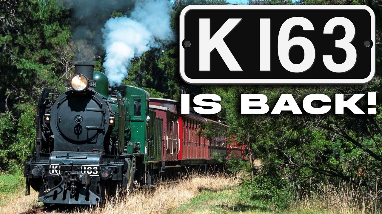 K163 Re-Enters Service! | Mornington Railway's Return to Service of ...