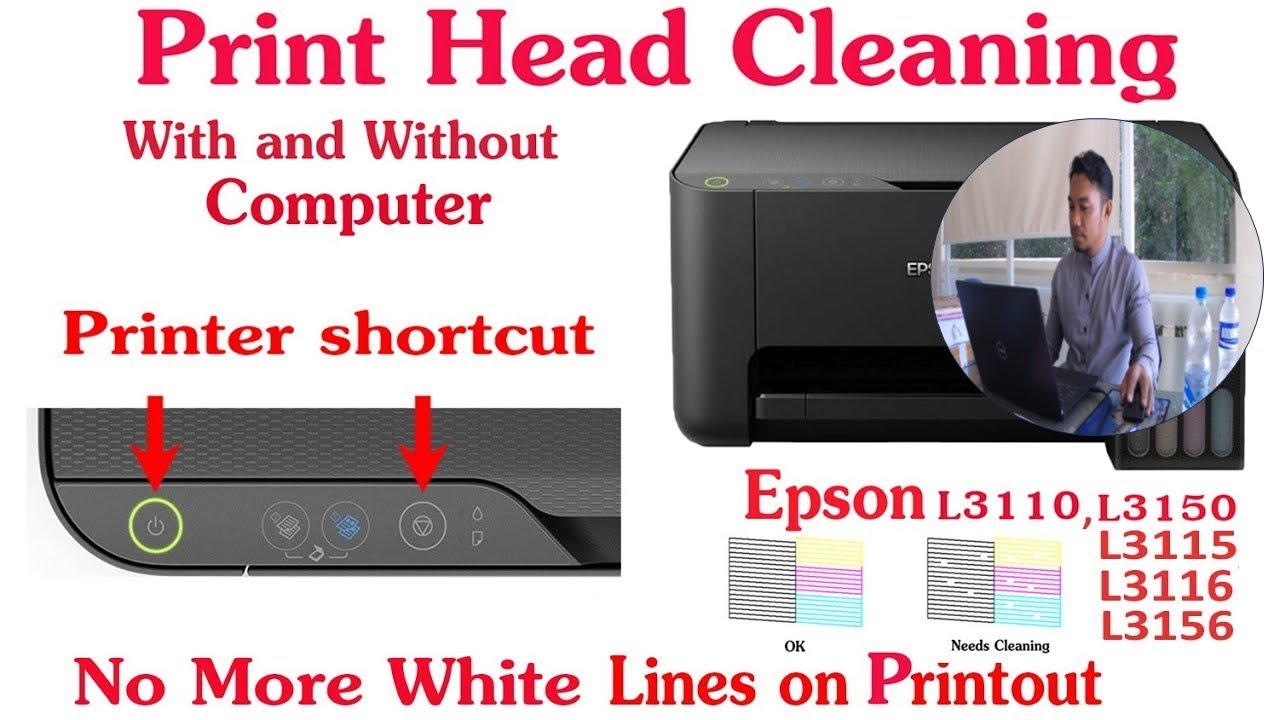 How to Clean a Printer Head Step by step guide | របៀប Clean ទឹកថ្នាំ ...