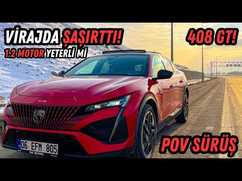 408 İÇİN BU MOTOR YETERLİ Mİ | 1.2 PURETECH PEUGEOT 408 GT | 1.2 PURETECH YETERLİ Mİ | POV SÜRÜŞ