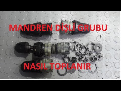 Şarjlı Matkap Mandreni Dişli Grubu Nasıl Sökülür Bakımı Nasıl Yapılır- HD Video