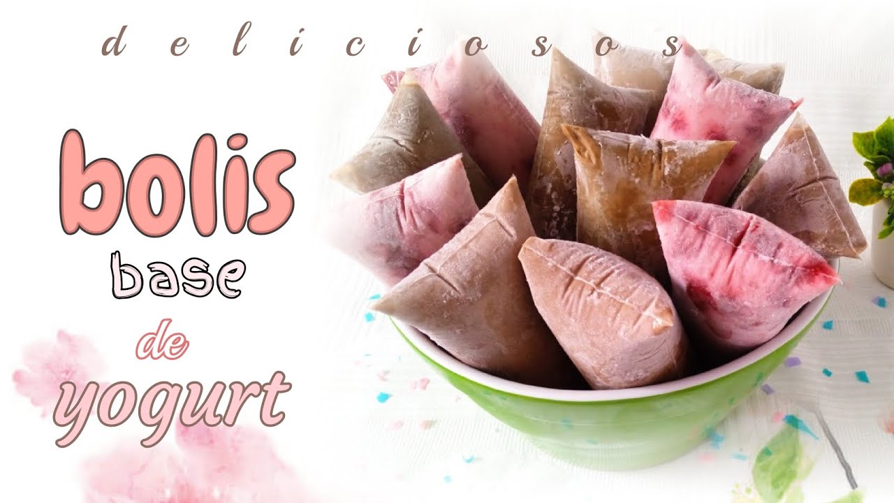 BOLIS base de YOGURT fresa, Ferrero y café - YouTube