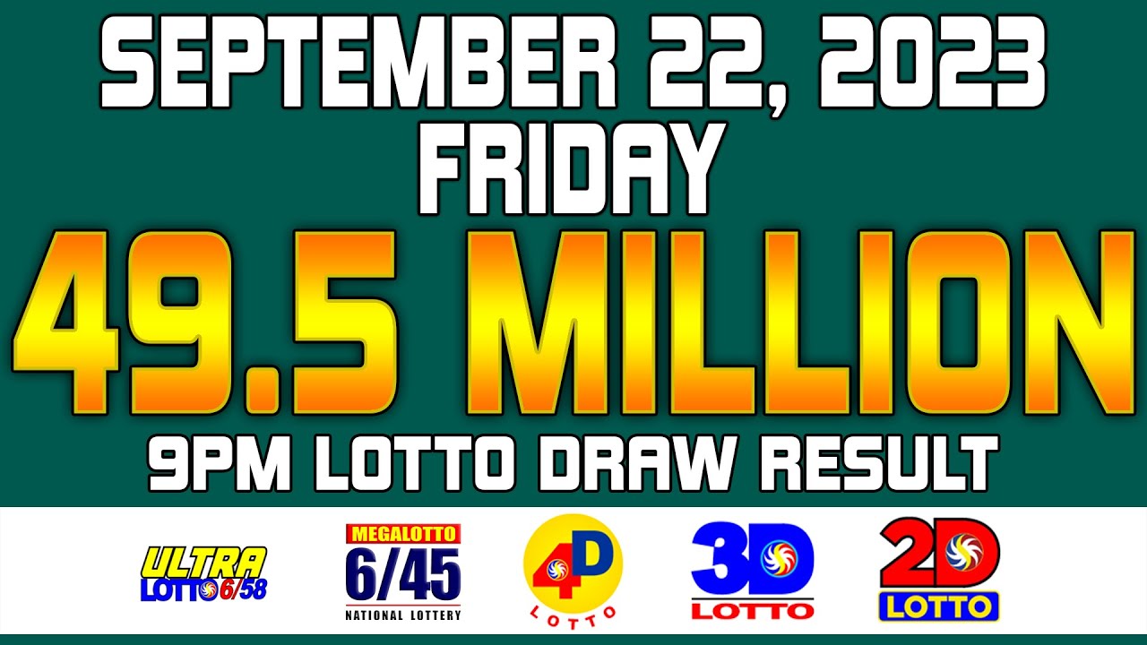 9PM Draw Lotto Result Today September 22, 2023 [Complete Result] - YouTube