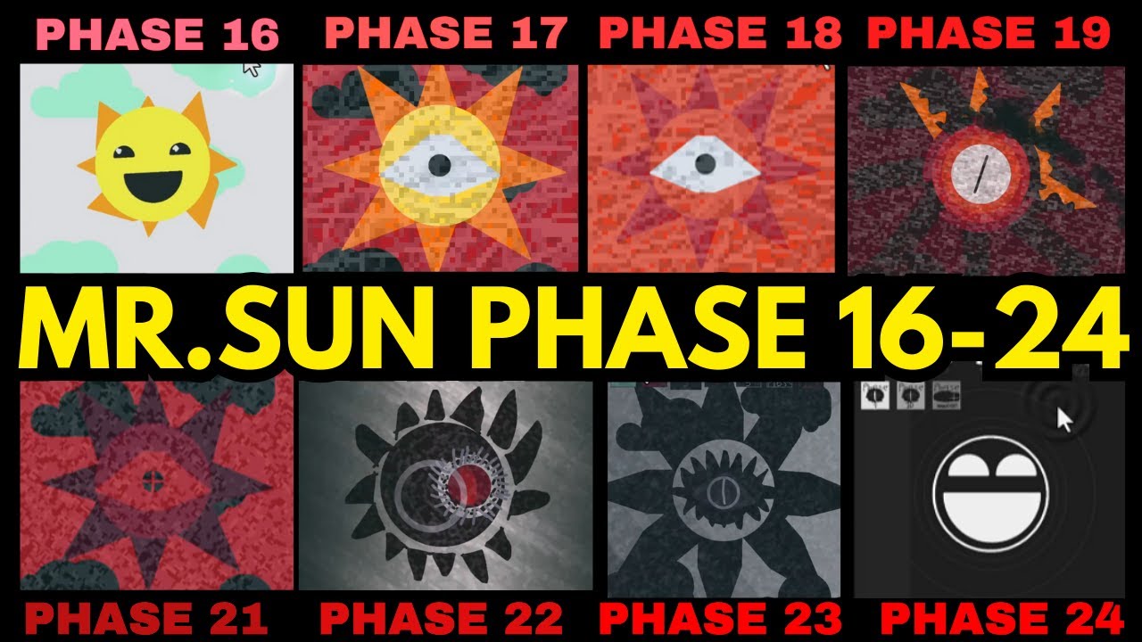 Sprunki Interactive Mr Sun Phase 16,17,18,19,20,21,22,23,24 HELP MR SUN ...