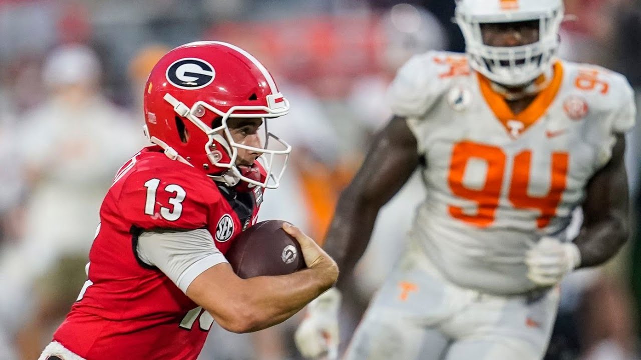 uga vs Tennessee 2021 James cook touchdown!!!! 34-10 - YouTube