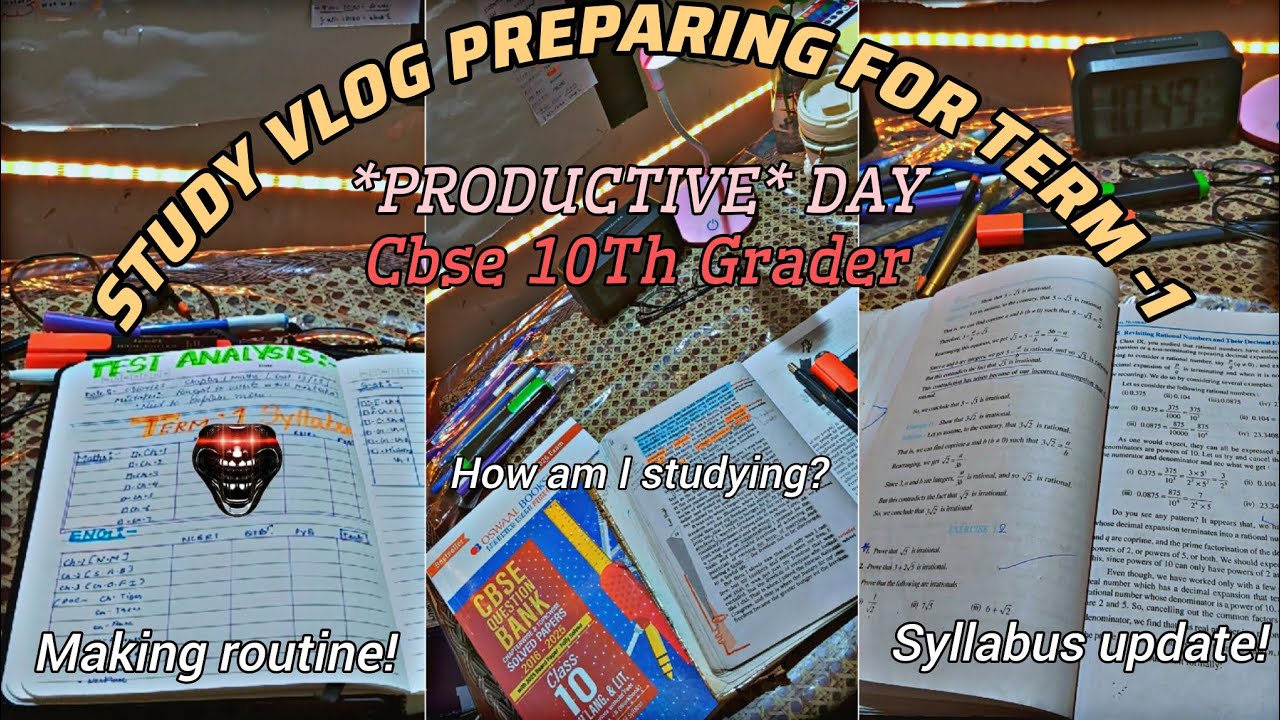MAKING ROUTINE FOR *CLASS 10TH* 📚 | Preparing For TERM-1 EXAMS | Study ...