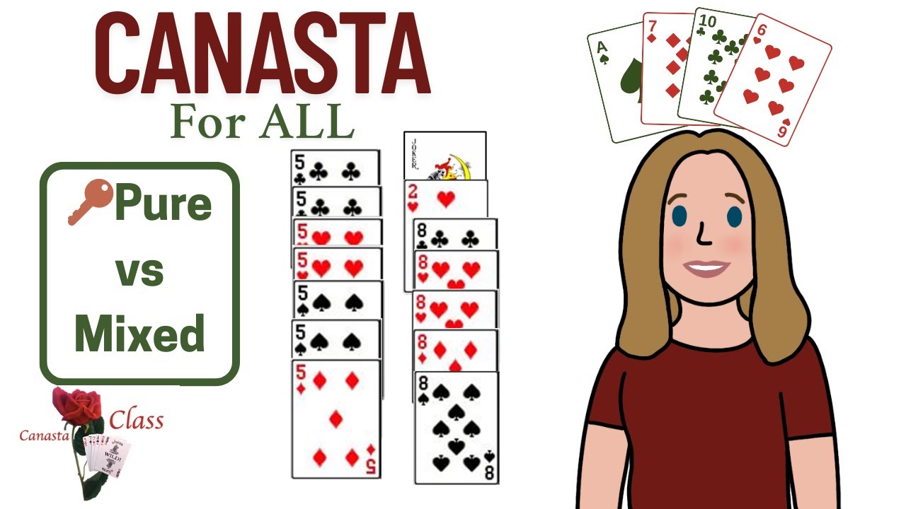 What is a pure vs mixed Canasta 11-24-25 #Canasta #realcanasta - YouTube
