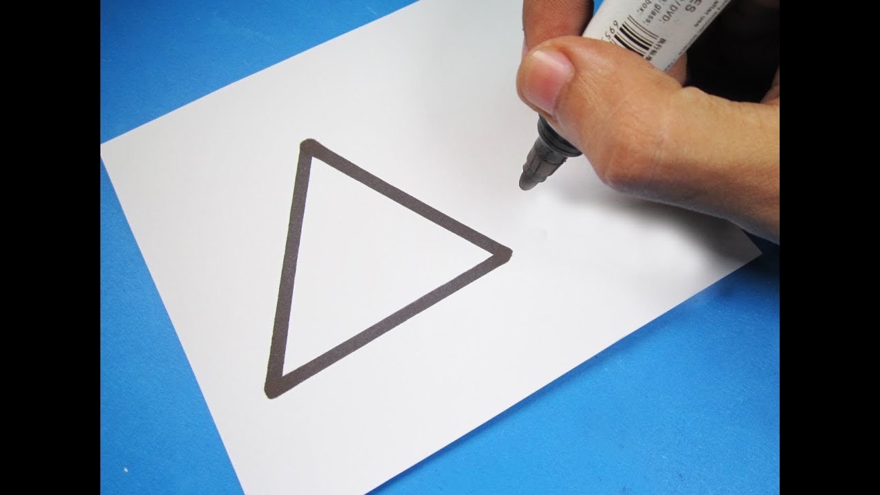 How to turn TRIANGLE SHAPE into a Cartoon COW ! Fun with Geometric ...