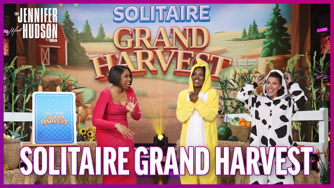 Jennifer Hudson & Her Studio Audience Play Solitaire Grand Harvest IRL ...