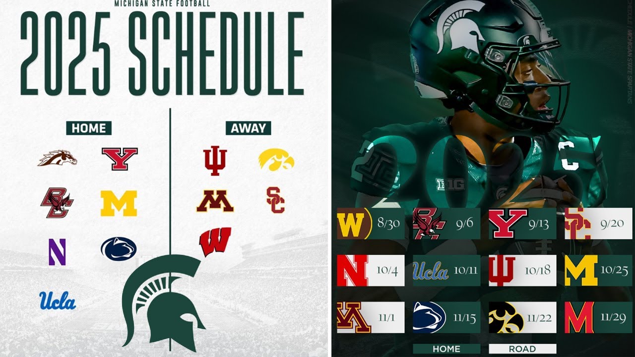 2025 Michigan State Spartans Football Schedule - YouTube