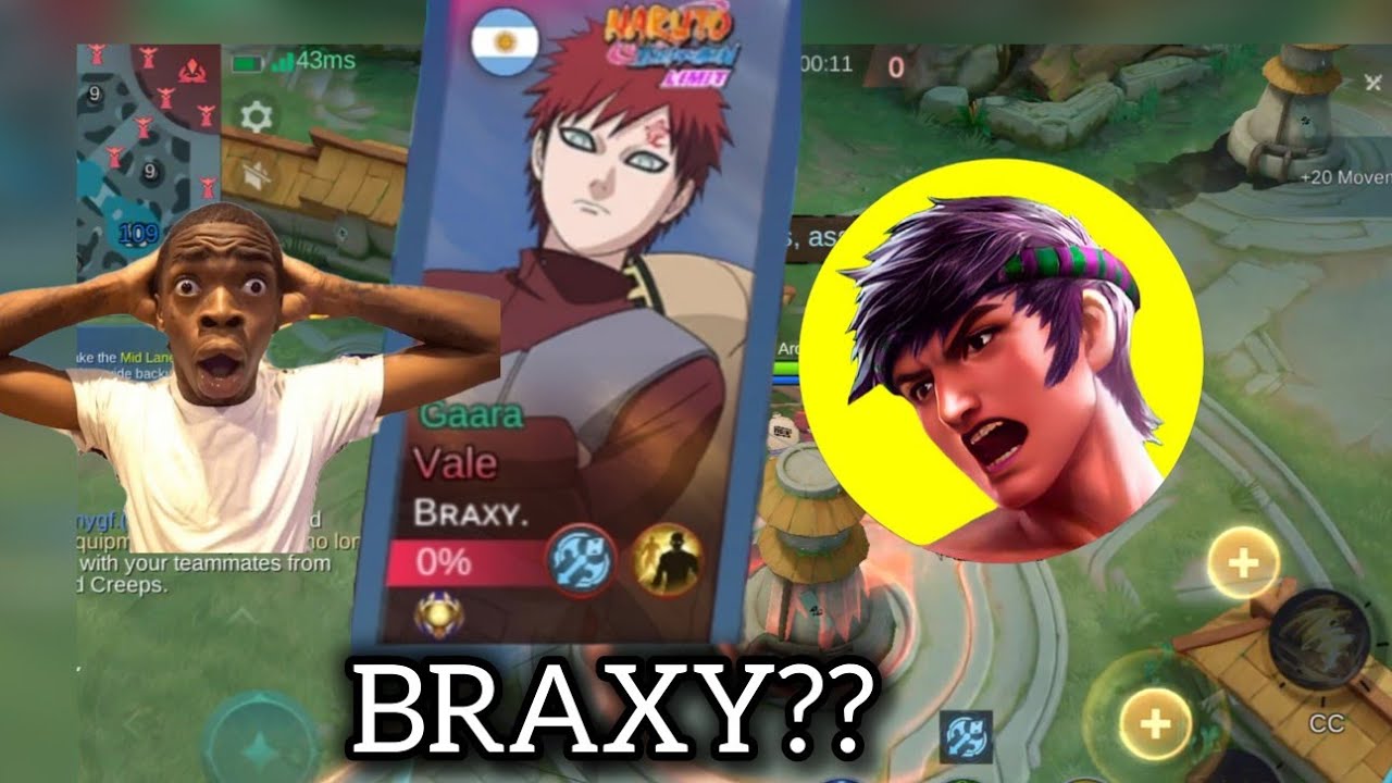 I met BRAXY while playing GAARA MLBB🔥😱 - YouTube