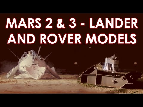 MARS 2 & 3 - Lander and Rover models (Soviet Mars program, 1971, Prop-M rover, Mars 4M, Mars 71)