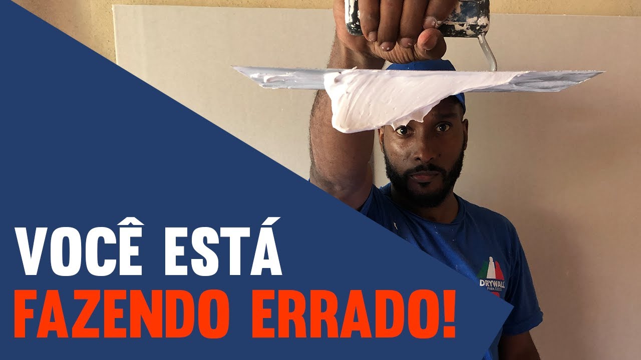 TRATAMENTO DE JUNTA NO DRYWALL - YouTube