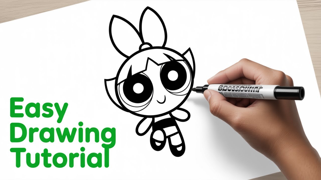 How to Draw a Great-Looking The Powerpuff Girls for Kids! - YouTube