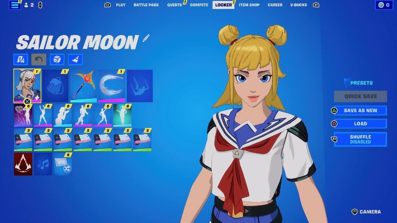 How to make Sailor Moon on Fortnite - YouTube