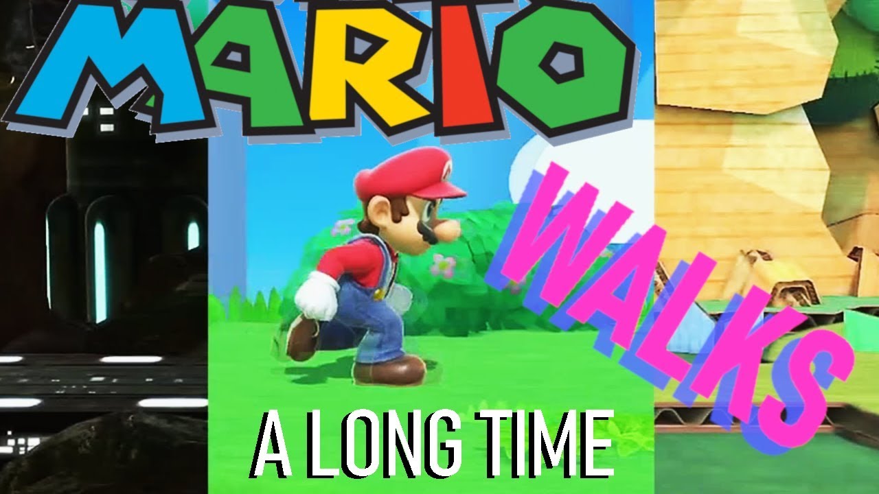 MARIO WALKS Through all 103 stages in omega forms In super smash bros ...