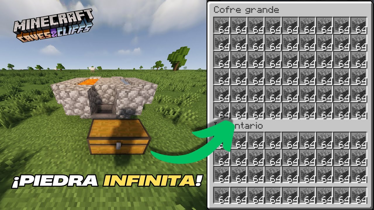 🤖 COMO HACER una GRANJA de PIEDRA MANUAL en MINECRAFT 1.21!? (Java ...