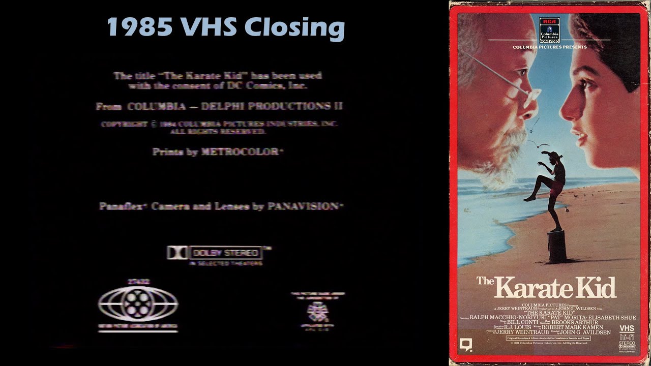 The Karate Kid (1985 VHS Closing) - YouTube