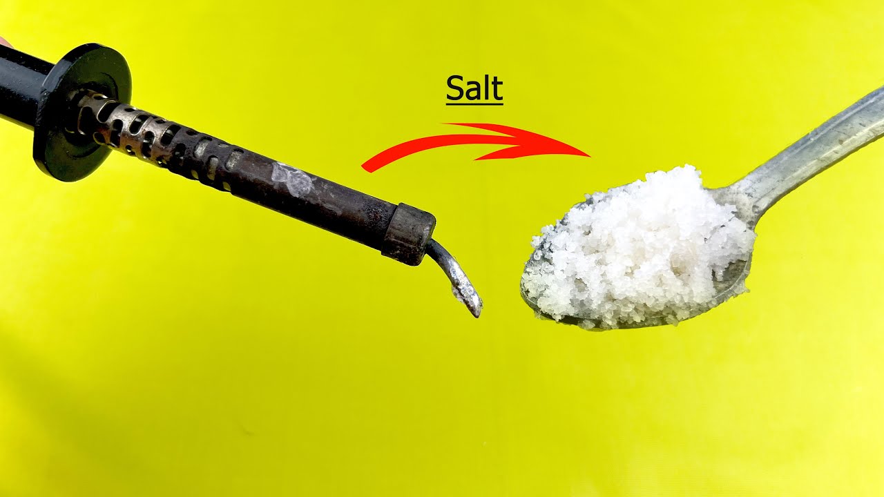 Unlocking The Secrets Of Soldering! Put Salt On Soldering Iron and ...