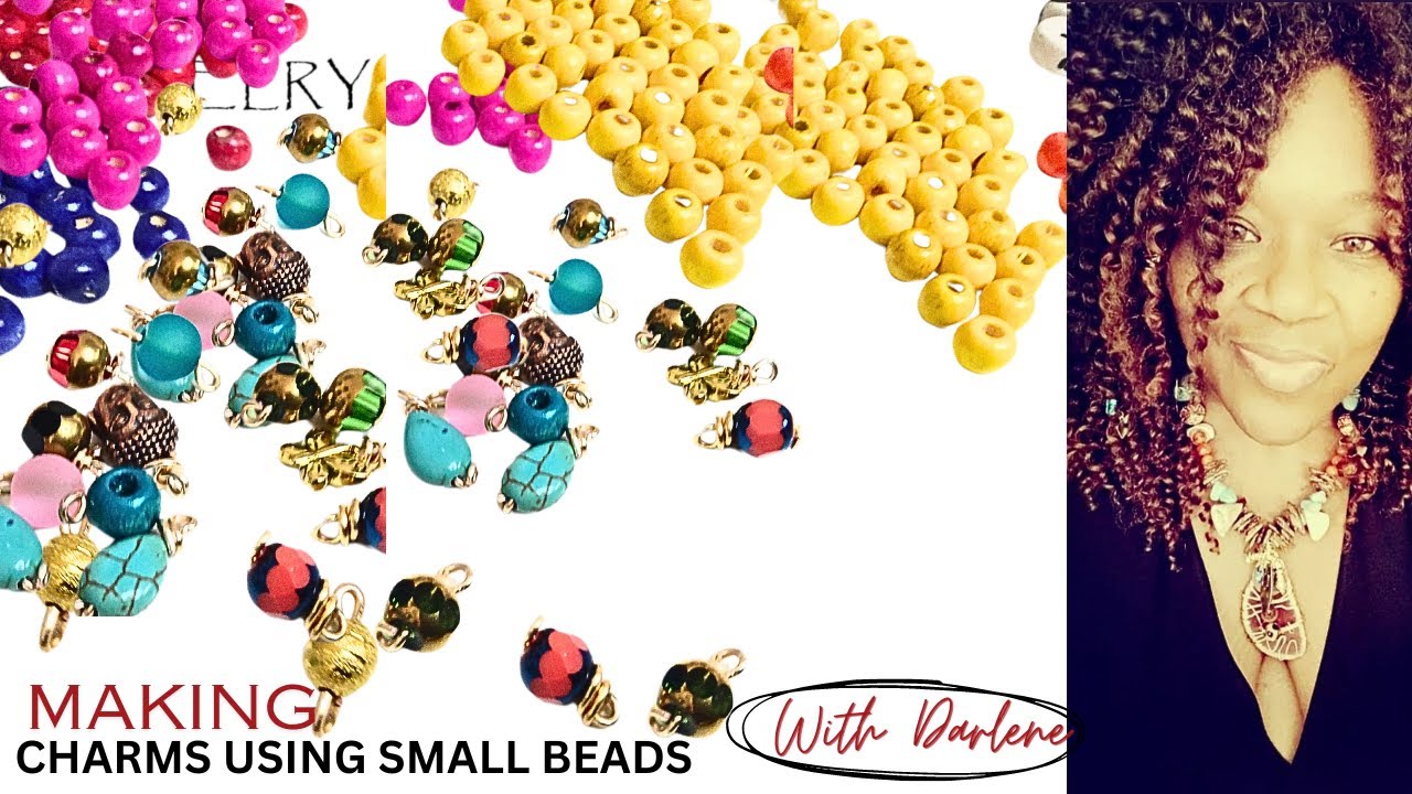Making Custom Charms Using Small Beads - Jewelry Making Ideas - YouTube