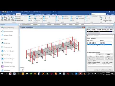 reinforced concrete design of a 2 storey building on staad pro connect ...