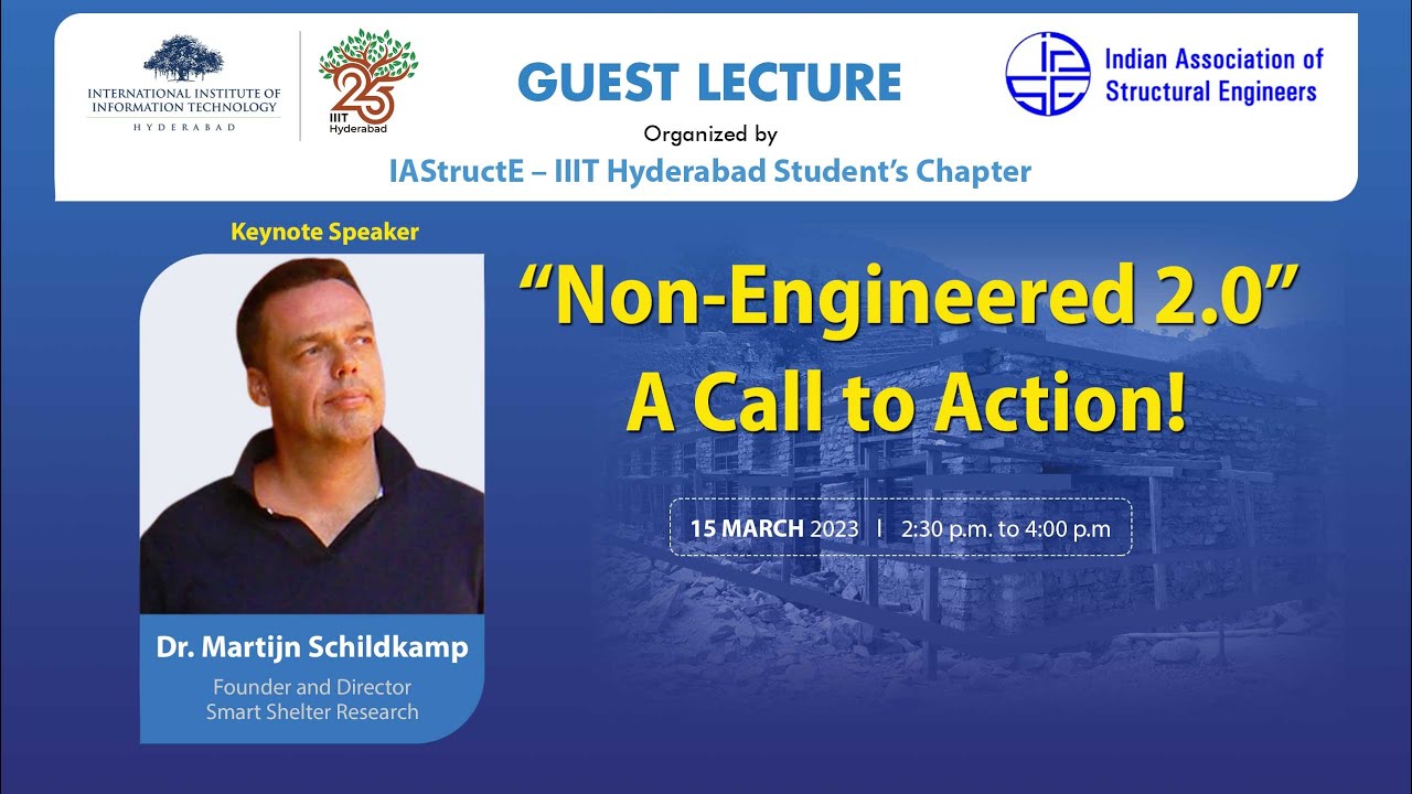 Guest lecture by Dr. Martijn Schildkamp, Founder and Director of Smart Shelter Research - YouTube