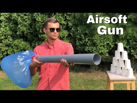 How to Make an Airsoft Cannon - Easy Homemade Air Gun