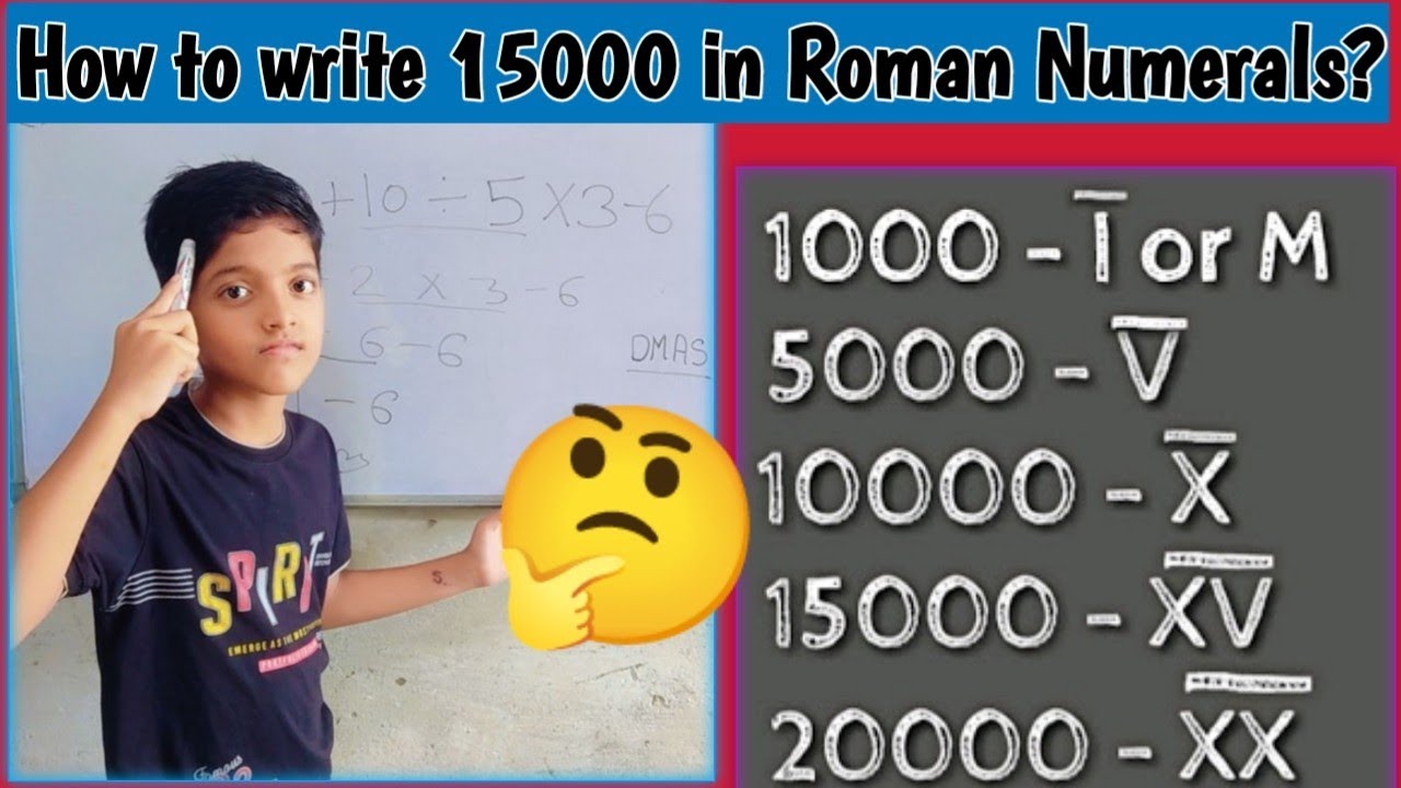 Info & facts By Shubhank is live | How to write 15000 in Roman Numerals ...