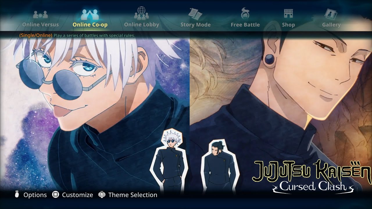 New Main Menu-Jujutsu Kaisen Cursed Clash (Ao No Sumika Version) - YouTube