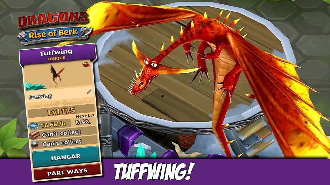 Unique Dragon Tuffwing (Changewing) Max level 175 Titan | Dragons: Rise ...