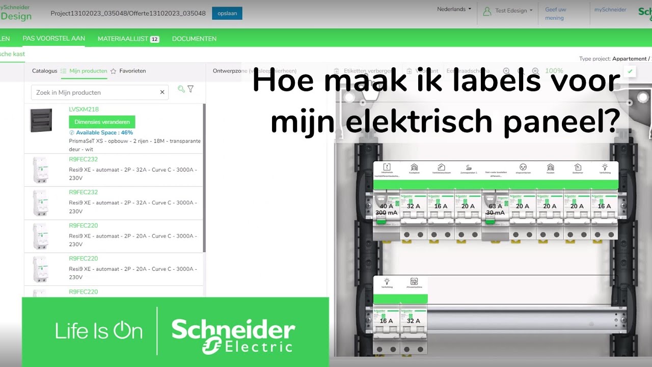 Hoe maak ik labels voor mijn elektrisch paneel? | Schneider Electric ...