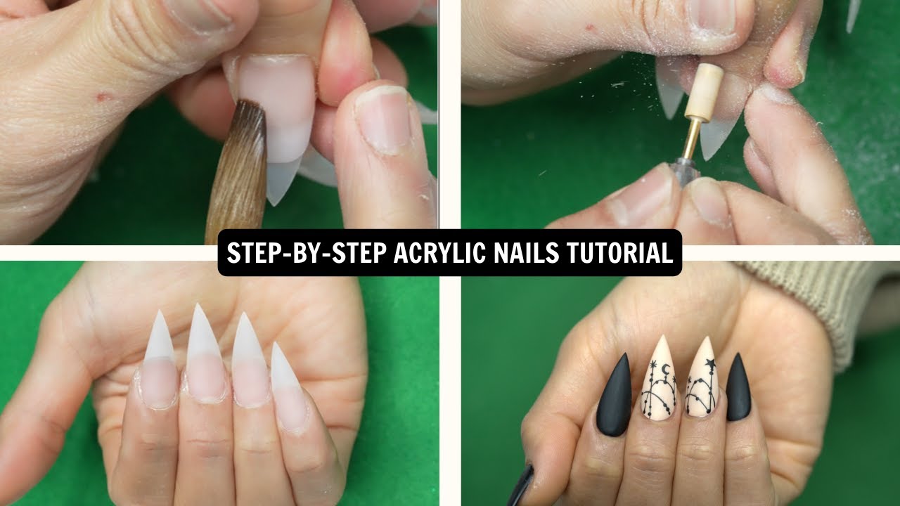 Watch Me Work | Step-by-Step Acrylic Nail Tutorial #tutorial - YouTube